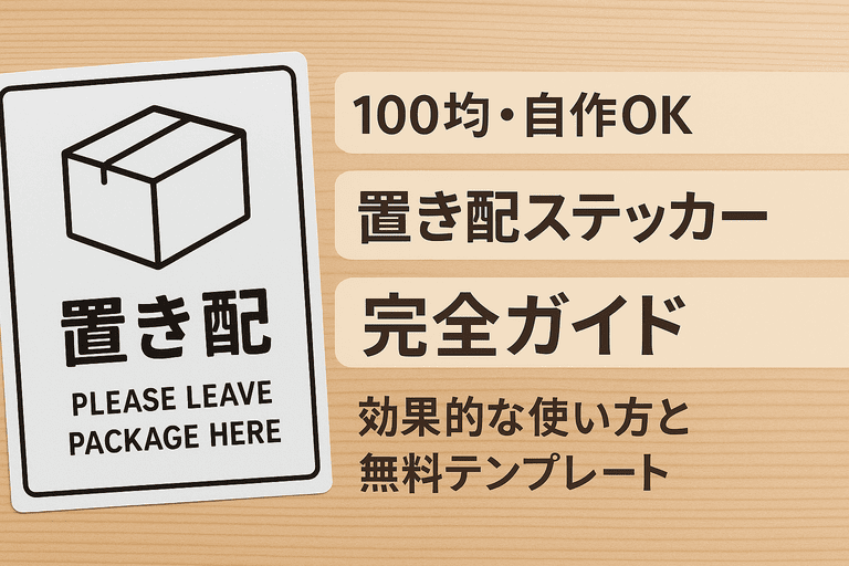 【100均・自作OK】置き配ステッカー完全ガイド！効果的な使い方と無料テンプレート | 「あったらいいな」生活に役立つ情報ブログ